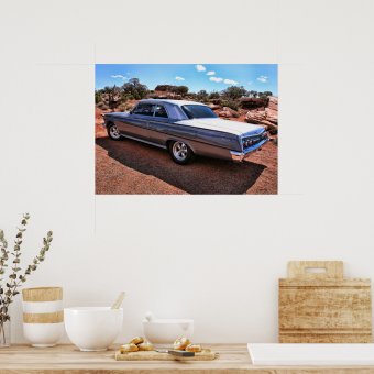 Chevy Impala Classic American Muscle Car Poster | Zazzle
