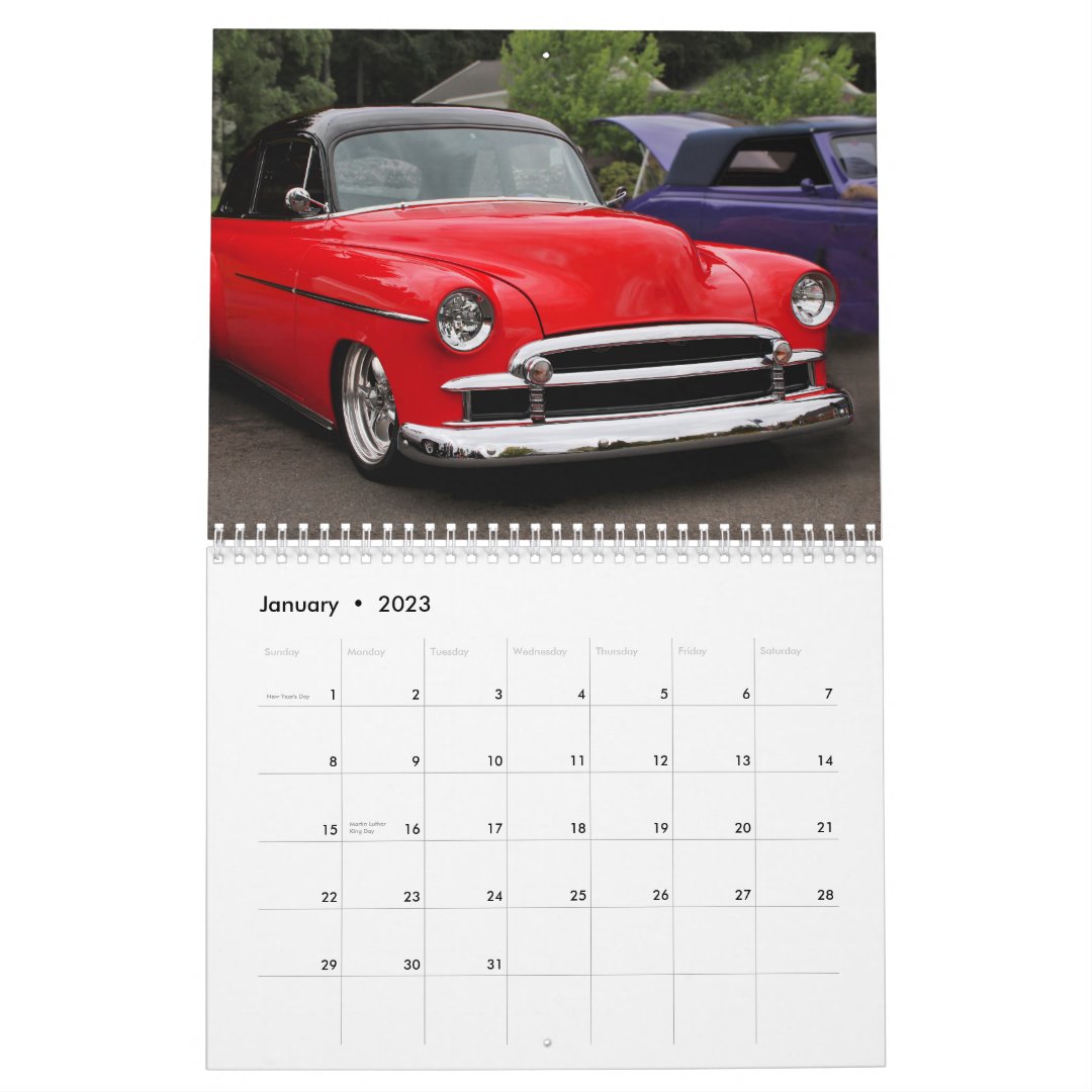 Chevys of the 50's calendar | Zazzle