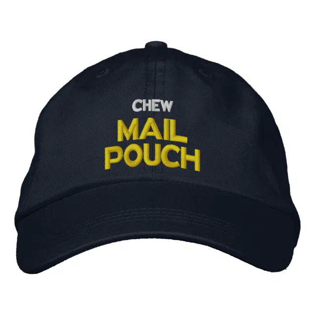 Chew Mail Pouch Embroidered Baseball Hat | Zazzle