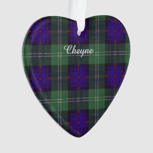 Cheyne clan Plaid Scottish kilt tartan Ornament | Zazzle