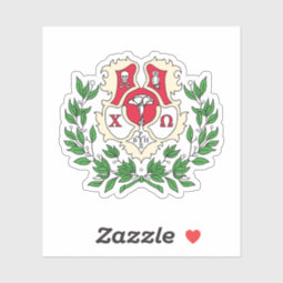 Chi Omega Crest Sticker | Zazzle