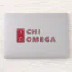 Chi Omega | Stacked Logo Sticker | Zazzle