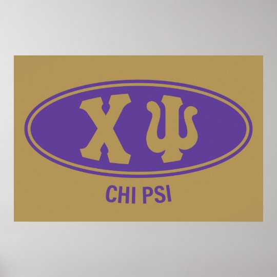 Chi Psi | Vintage Poster | Zazzle.com
