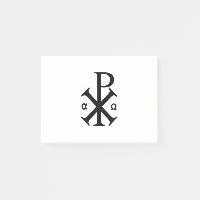 Chi Rho Christian Symbol Post-it Notes | Zazzle.com