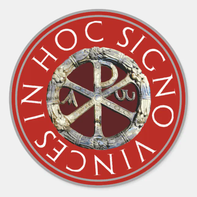 Chi-Rho Classic Round Sticker | Zazzle