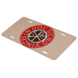 Chi-Rho License Plate | Zazzle