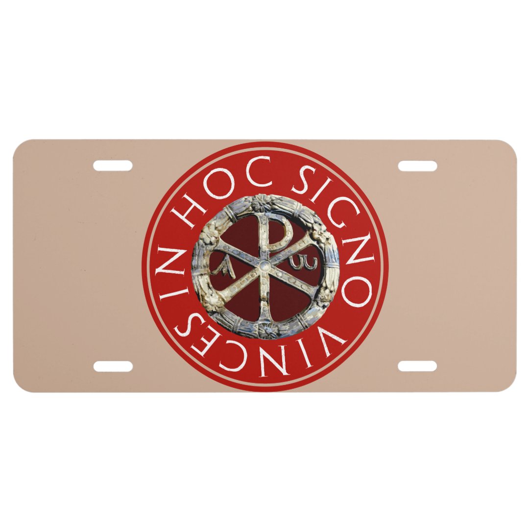 Chi-Rho License Plate | Zazzle