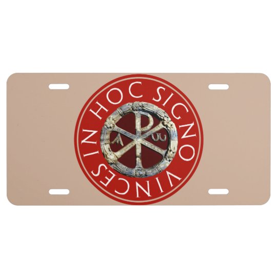 Chi-Rho License Plate | Zazzle.com