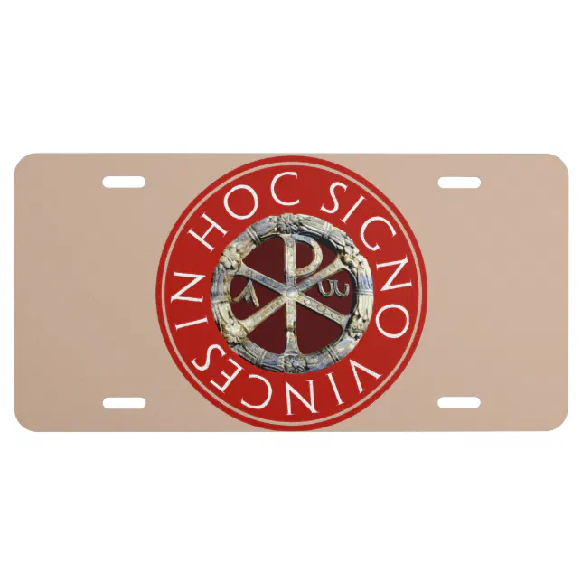 Chi-Rho License Plate | Zazzle