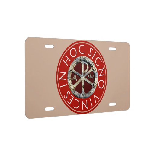 Chi-Rho License Plate | Zazzle