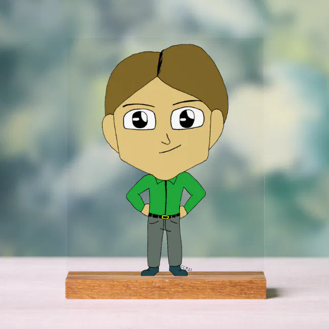 chibi acrylic sign | Zazzle