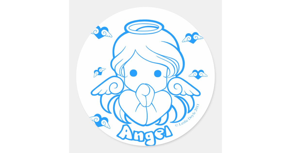 Chibi Angel Sticker | Zazzle