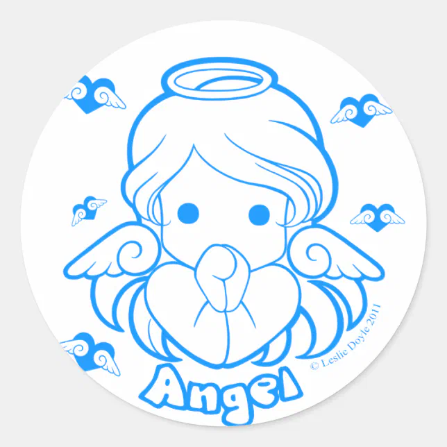 Chibi Angel Sticker | Zazzle