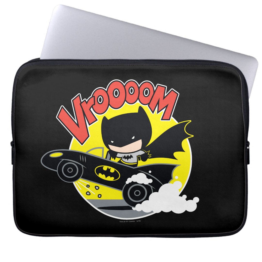 Chibi Batman In The Batmobile Laptop Sleeve | Zazzle