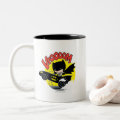 Chibi Batman In The Batmobile Two-Tone Coffee Mug | Zazzle