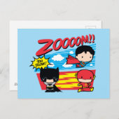 Chibi Batman Too Slow! Postcard | Zazzle