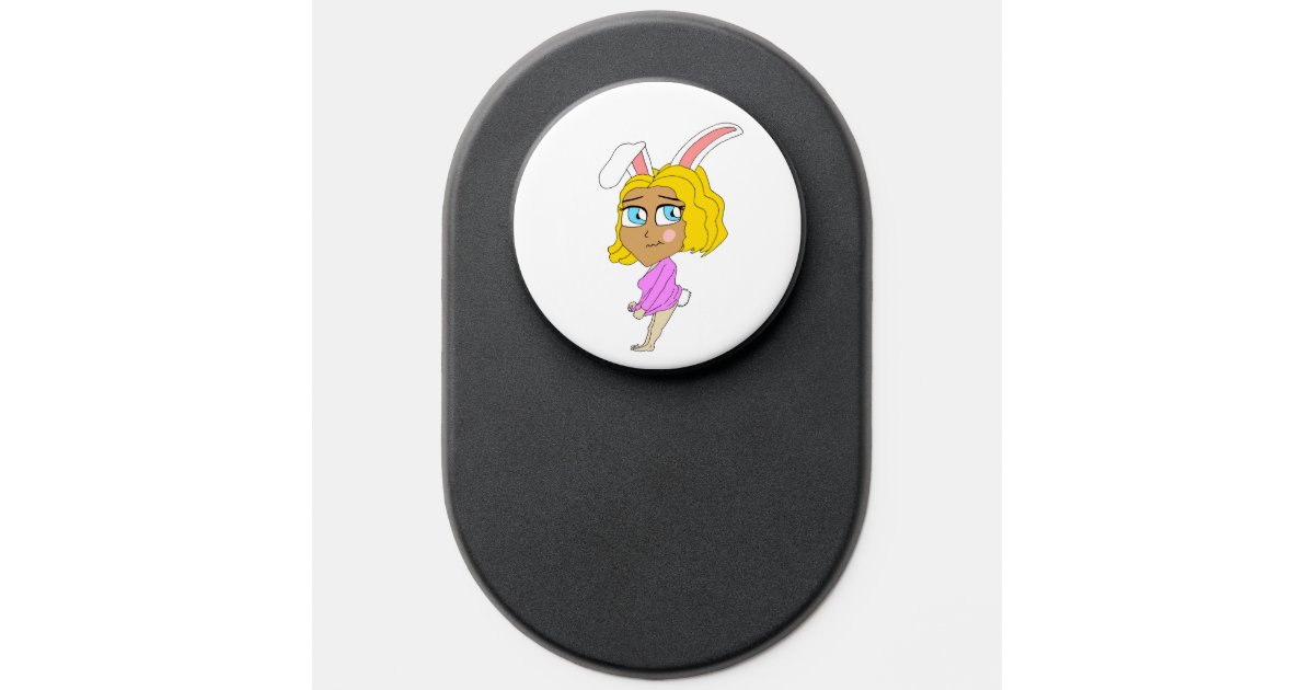 chibi bunnygirl PopSocket | Zazzle