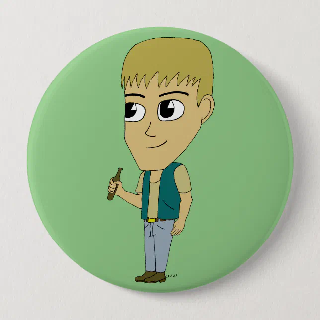 chibi button | Zazzle