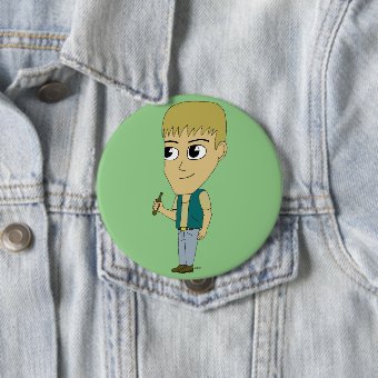 chibi button | Zazzle