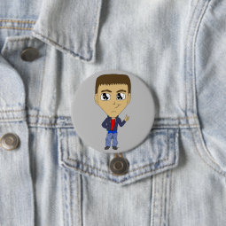chibi button | Zazzle