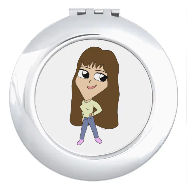 chibi compact mirror | Zazzle