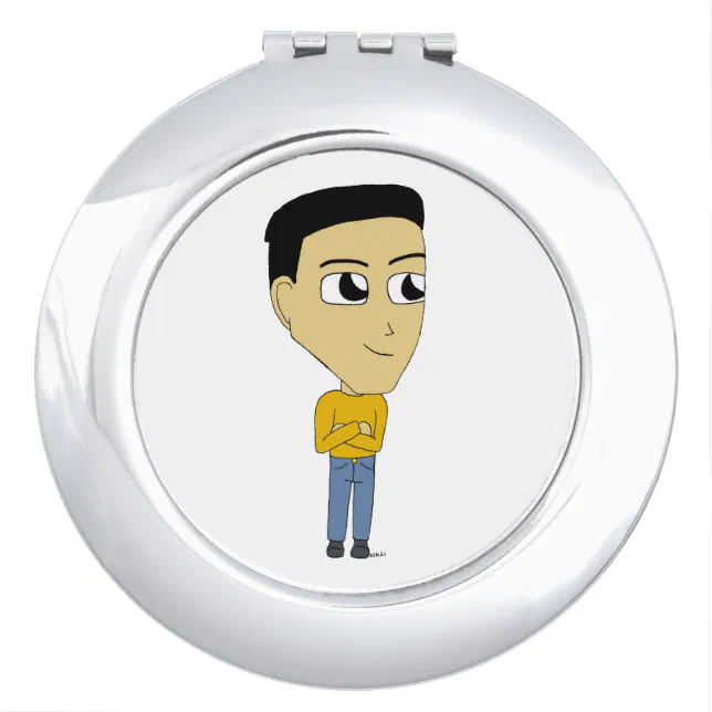 chibi compact mirror | Zazzle
