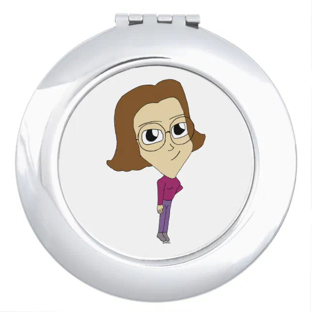 chibi compact mirror | Zazzle