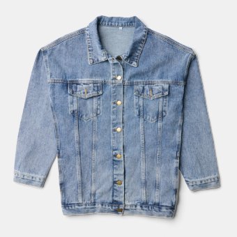Chibi couple denim jacket | Zazzle