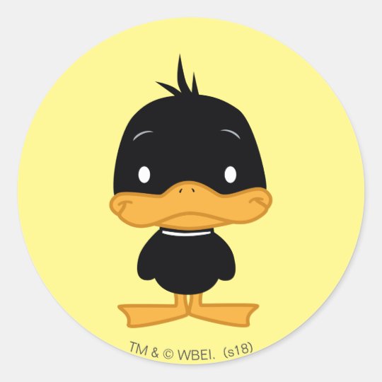 Chibi DAFFY DUCK™ Classic Round Sticker | Zazzle.com