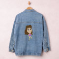 chibi denim jacket | Zazzle