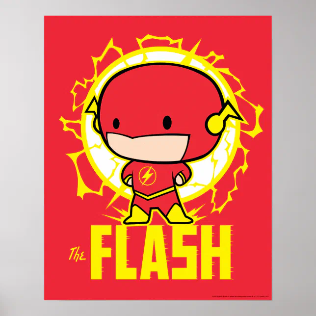 Chibi Flash With Electricity Poster | Zazzle