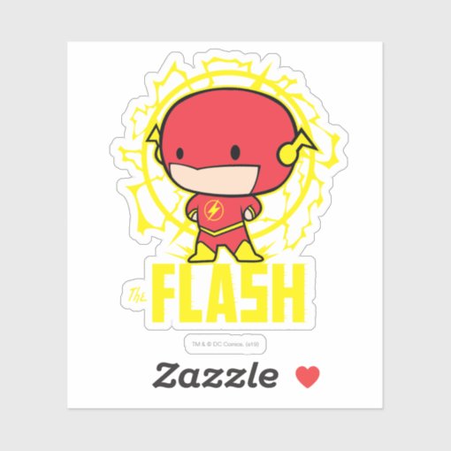 Chibi Flash With Electricity Sticker | Zazzle