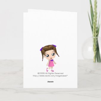 Chibi Girl Ballerina Birthday Card | Zazzle