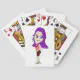 chibi girl with a bunny tail poker cards | Zazzle