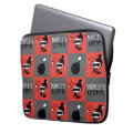 Chibi Harley Quinn Checker Pattern Laptop Sleeve | Zazzle