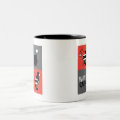 Chibi Harley Quinn Checker Pattern Two-Tone Coffee Mug | Zazzle