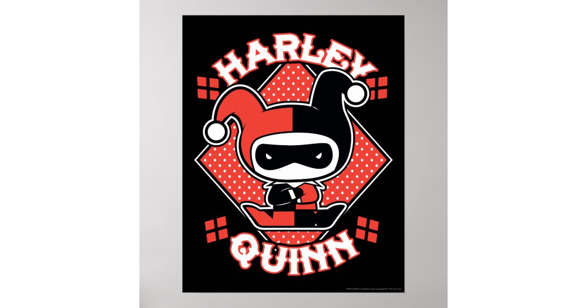 Chibi Harley Quinn Splits Poster | Zazzle