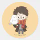 Chibi HARRY POTTER™ & Hedwig Classic Round Sticker | Zazzle