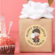 Chibi HARRY POTTER™ & Hedwig | Happy Birthday Classic Round Sticker ...