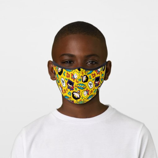 Chibi Heroine Dance Pattern Premium Face Mask | Zazzle