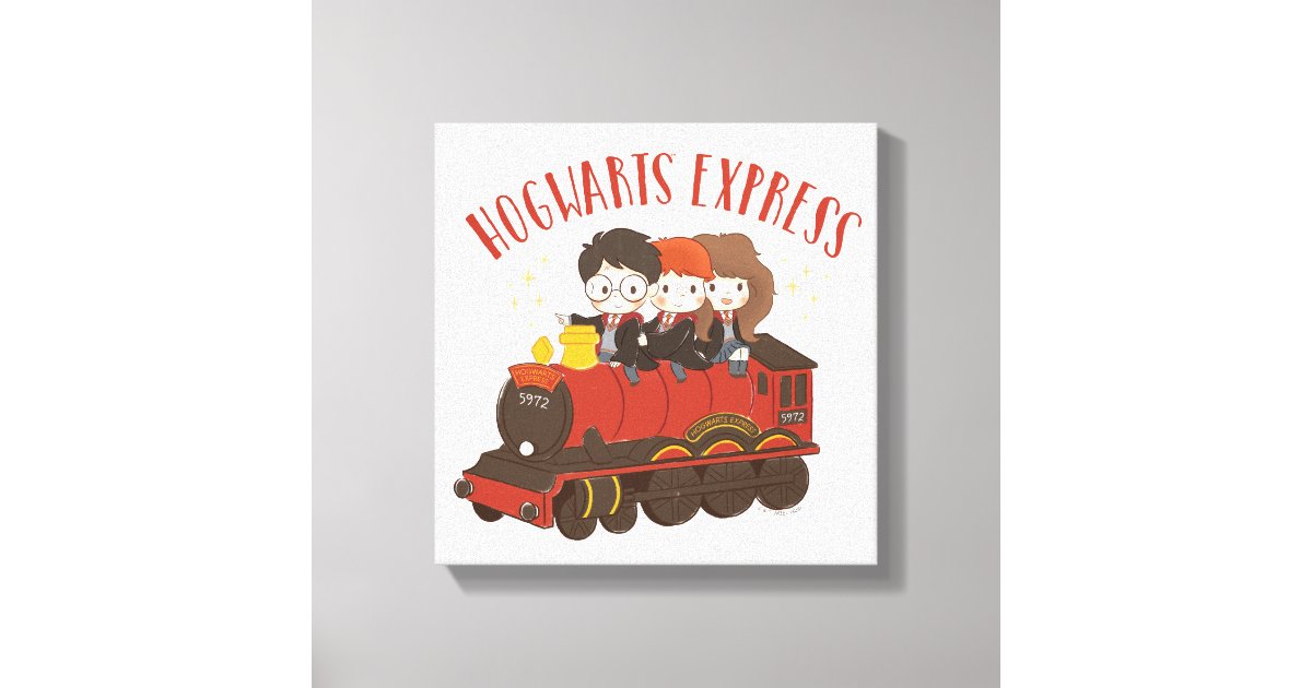 Chibi HOGWARTS EXPRESS™ Ride Canvas Print | Zazzle