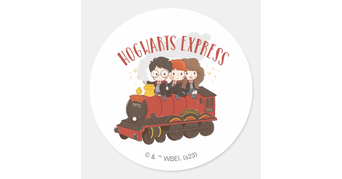 Chibi HOGWARTS EXPRESS™ Ride Classic Round Sticker | Zazzle