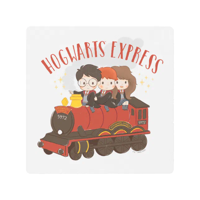 Chibi HOGWARTS EXPRESS™ Ride Metal Print | Zazzle