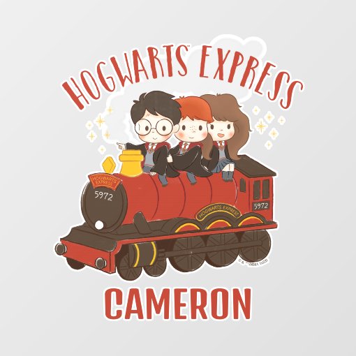 Chibi HOGWARTS EXPRESS™ Ride Wall Decal | Zazzle