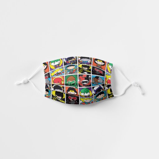 Chibi Justice League Character Pattern Kids' Cloth Face Mask | Zazzle