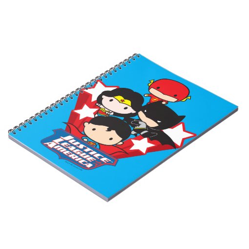 Chibi Justice League of America Stars Notebook | Zazzle