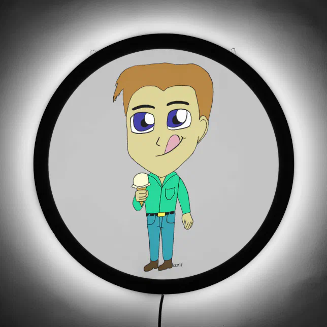 chibi LED sign | Zazzle