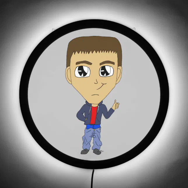 chibi LED sign | Zazzle