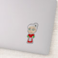 chibi mrs. claus sticker | Zazzle