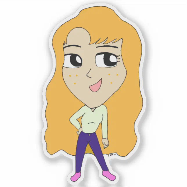chibi sticker | Zazzle